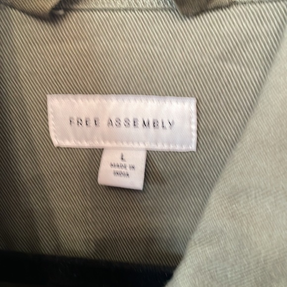 Free Assembly | Jackets & Coats | Large Redesigned Army Green Cotton ...
